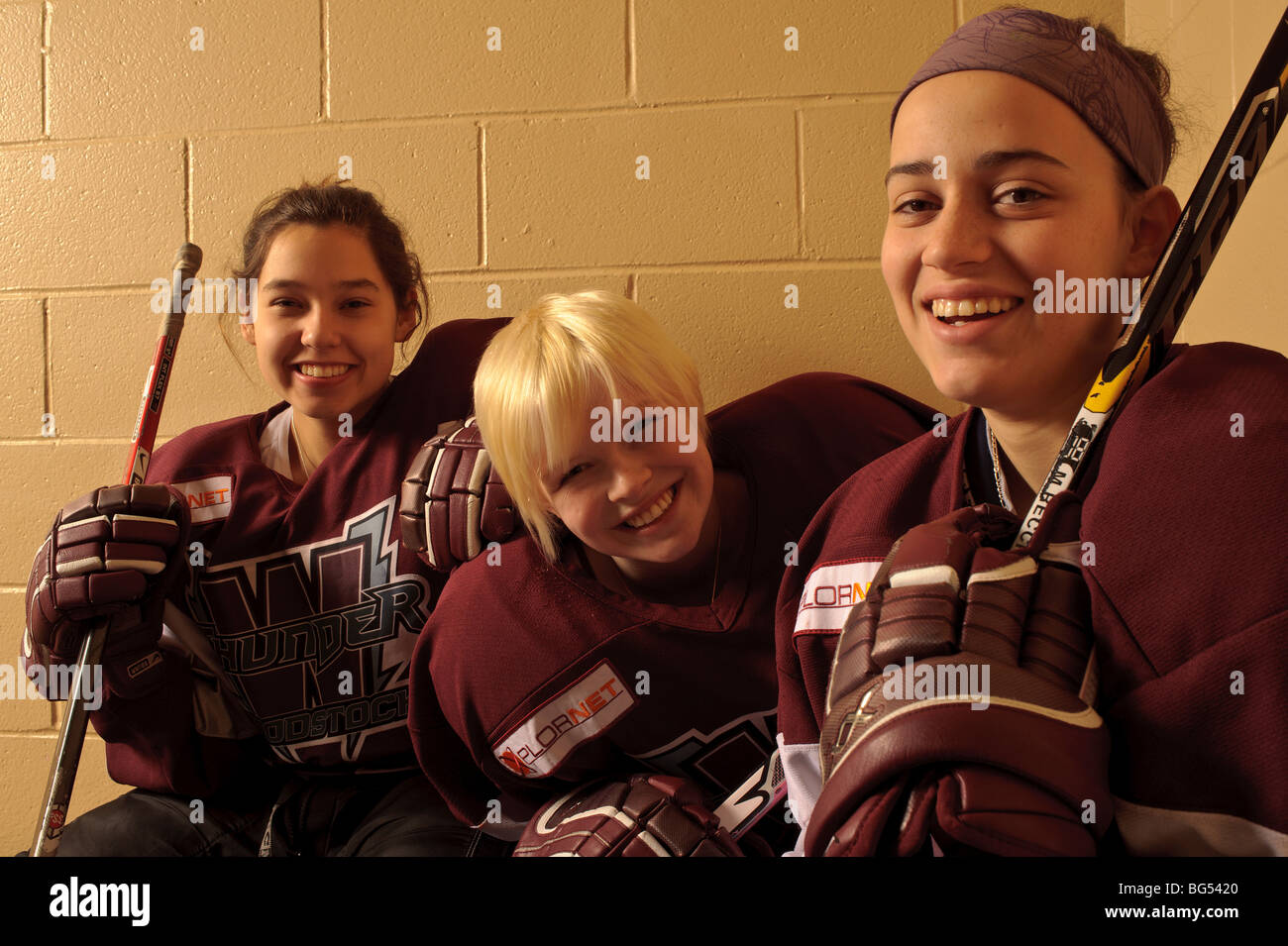 Hockey girl hi-res stock photography and images - Alamy