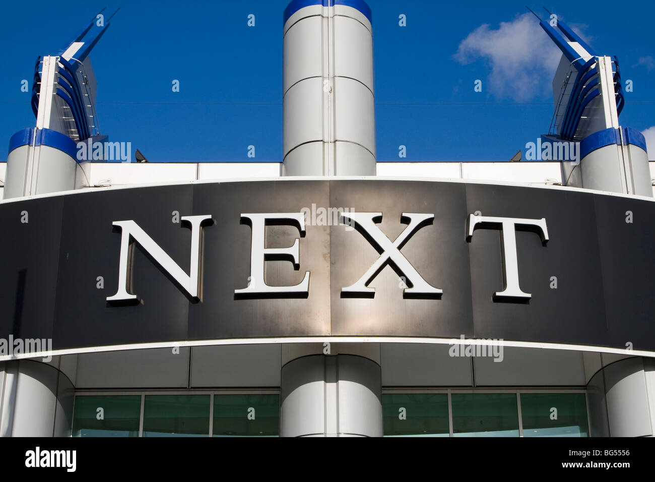 next shop sign gallions reach shopping centre within the M25 east ...