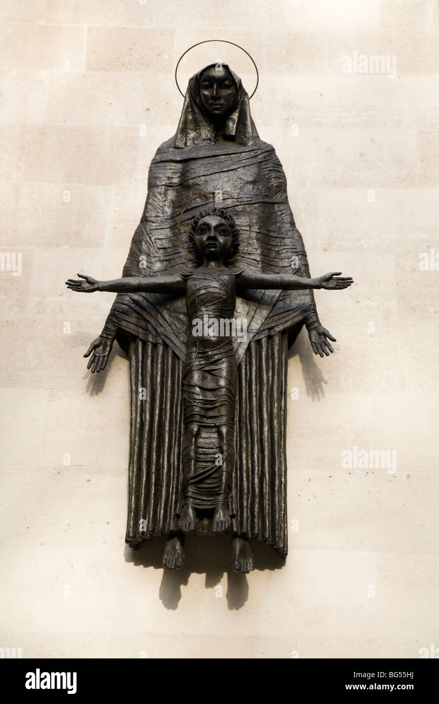 Madonna and Child sculpture by Jacob Epstein at the offices of the The ...