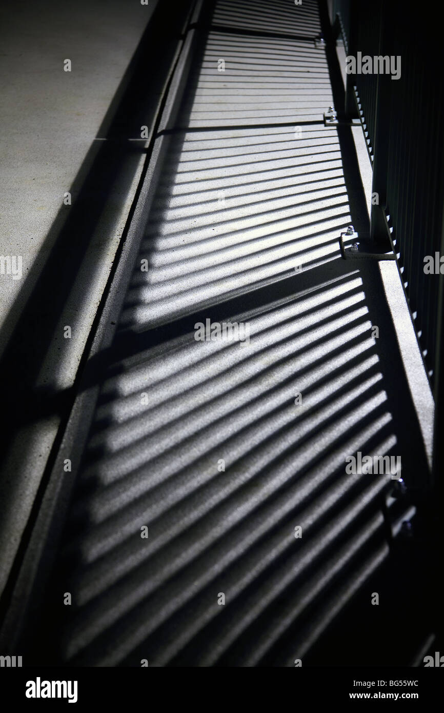 abstract line shadow. rail shadow Stock Photo - Alamy
