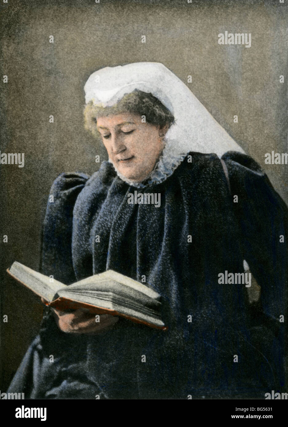 Isabel Burton, wife of explorer Richard Burton. Hand-colored halftone ...