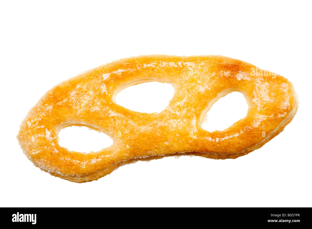 krakeling a Dutch cookie isolated on a white background Stock Photo - Alamy