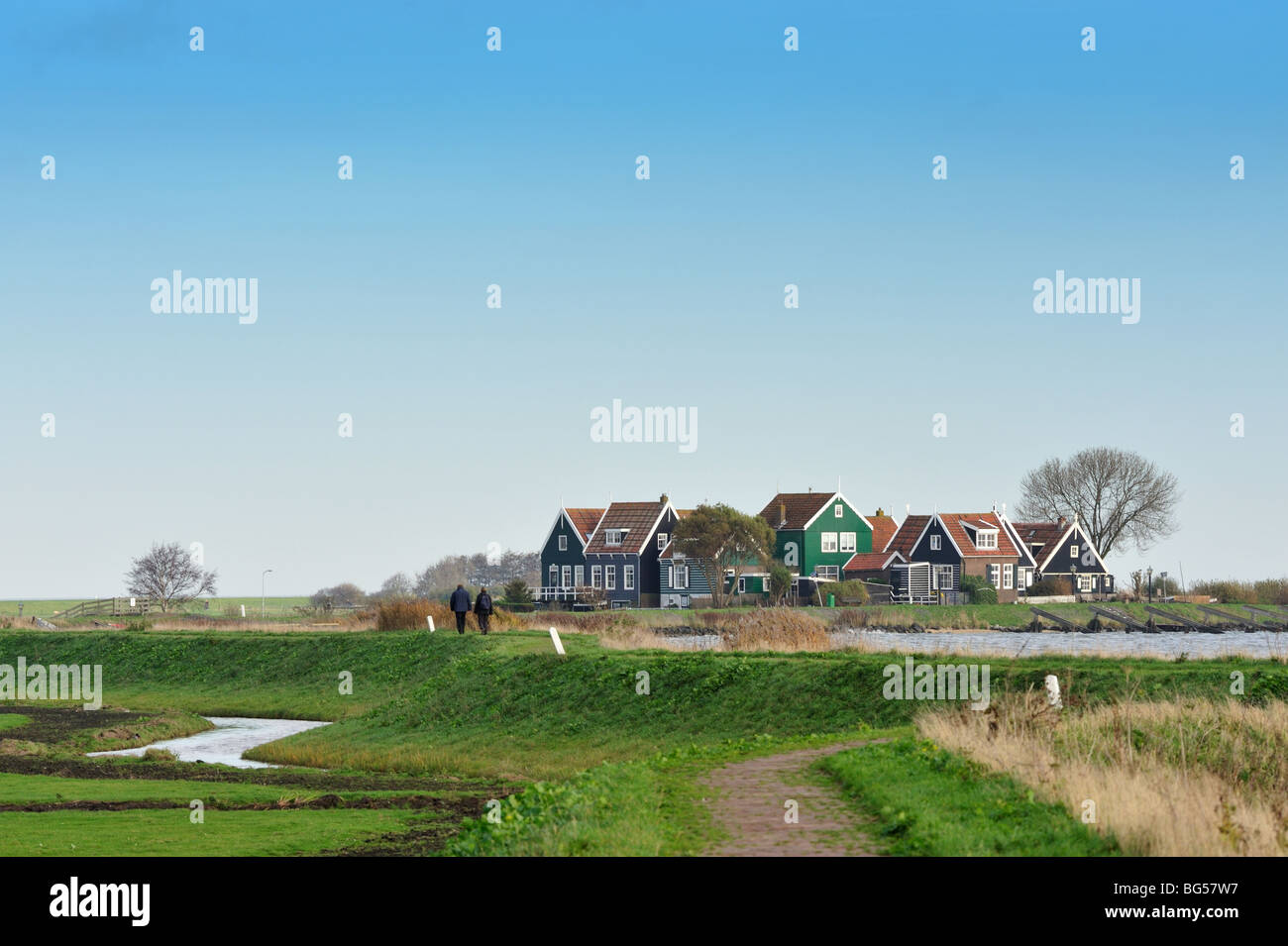 Marken a small village near Amsterdam in The Netherlands Stock Photo ...