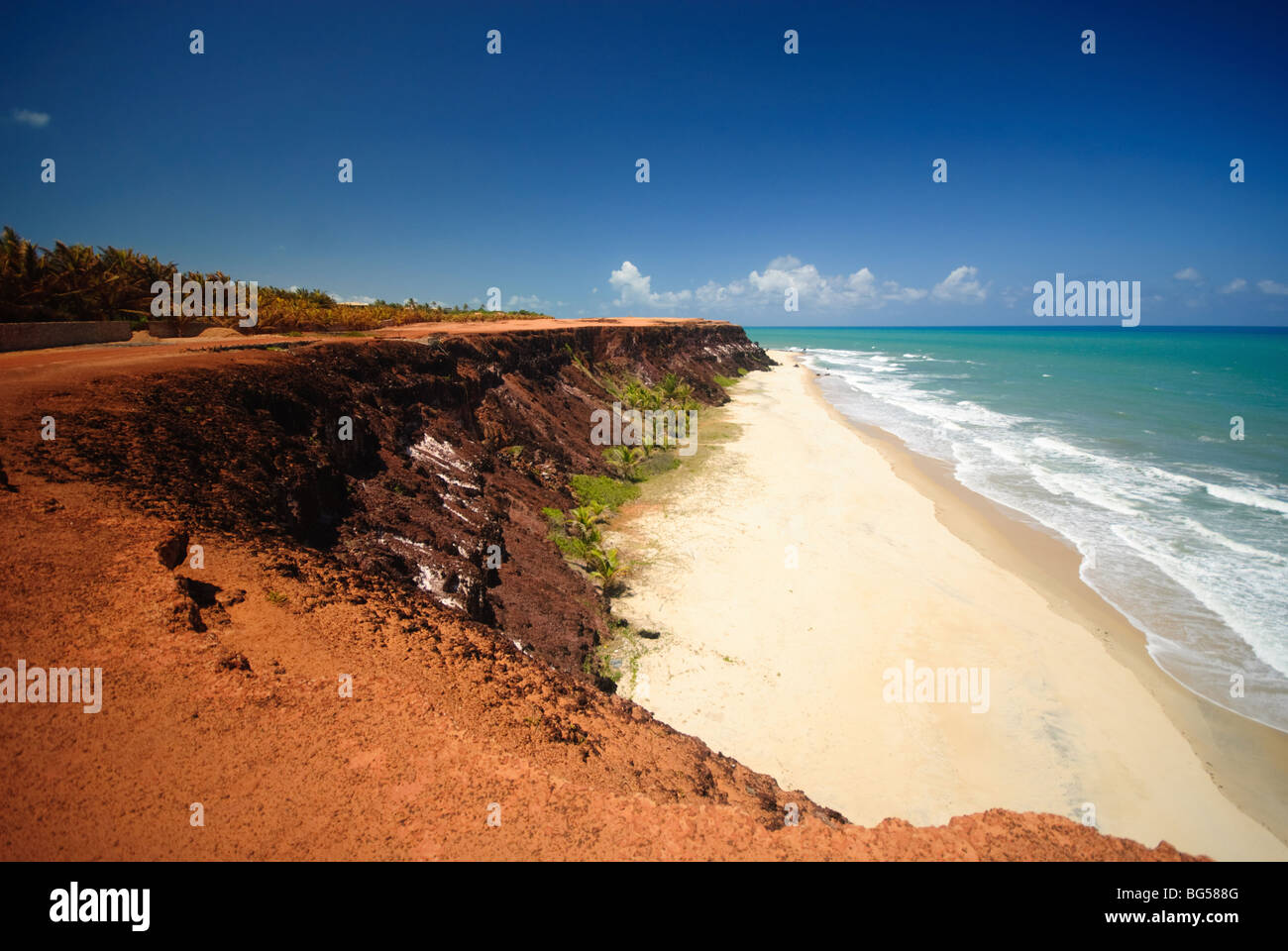 Cliffs and beach at Praia das Minas near Pipa Brazil Stock Photo - Alamy