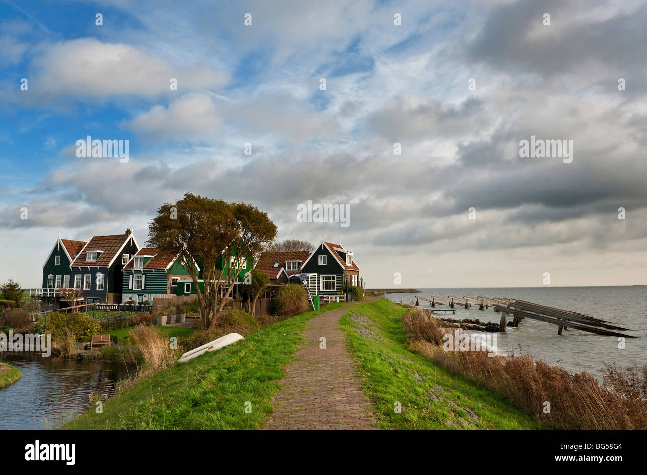 Marken a small village near Amsterdam in The Netherlands Stock Photo ...
