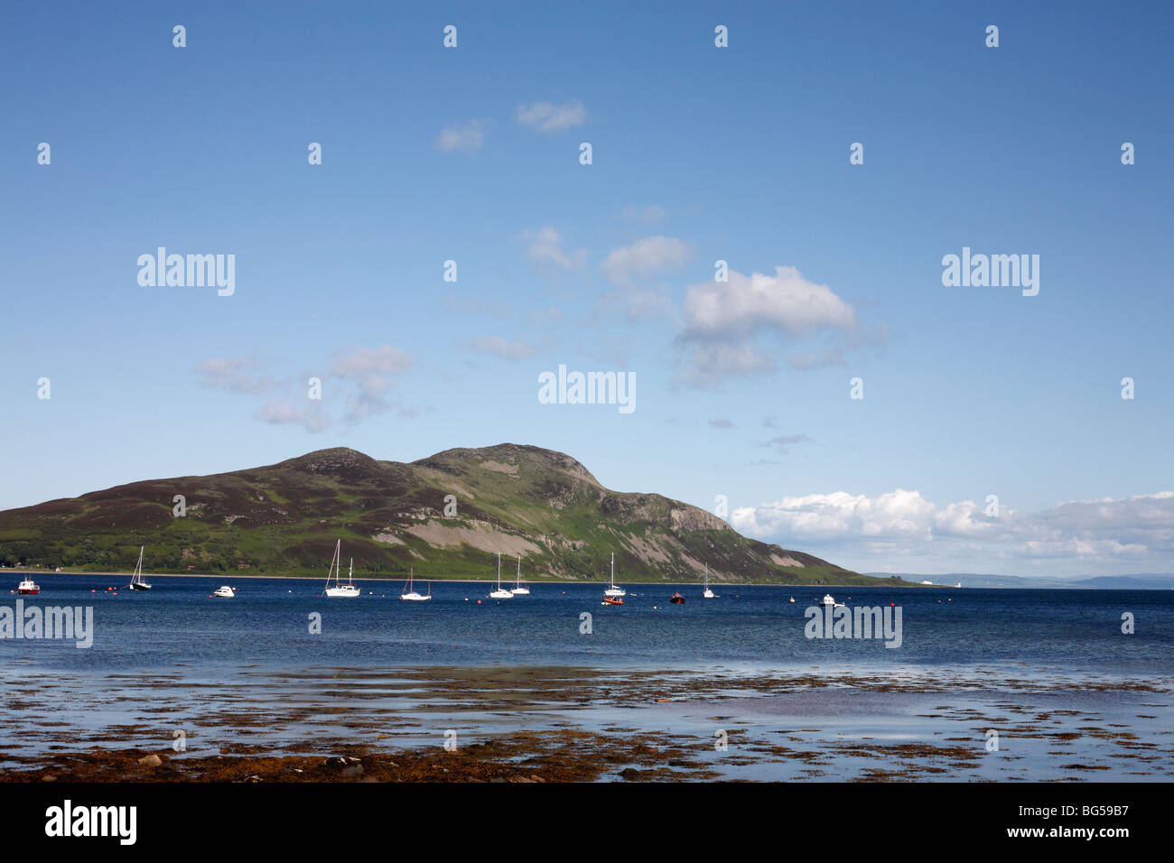 Holy Island from Lamlash, The Isle of Arran, Scotland, June 2009 Stock ...