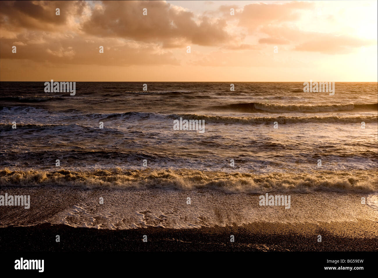 Choppy sea at Camber Sands in East Sussex. Photo by Gordon Scammell ...