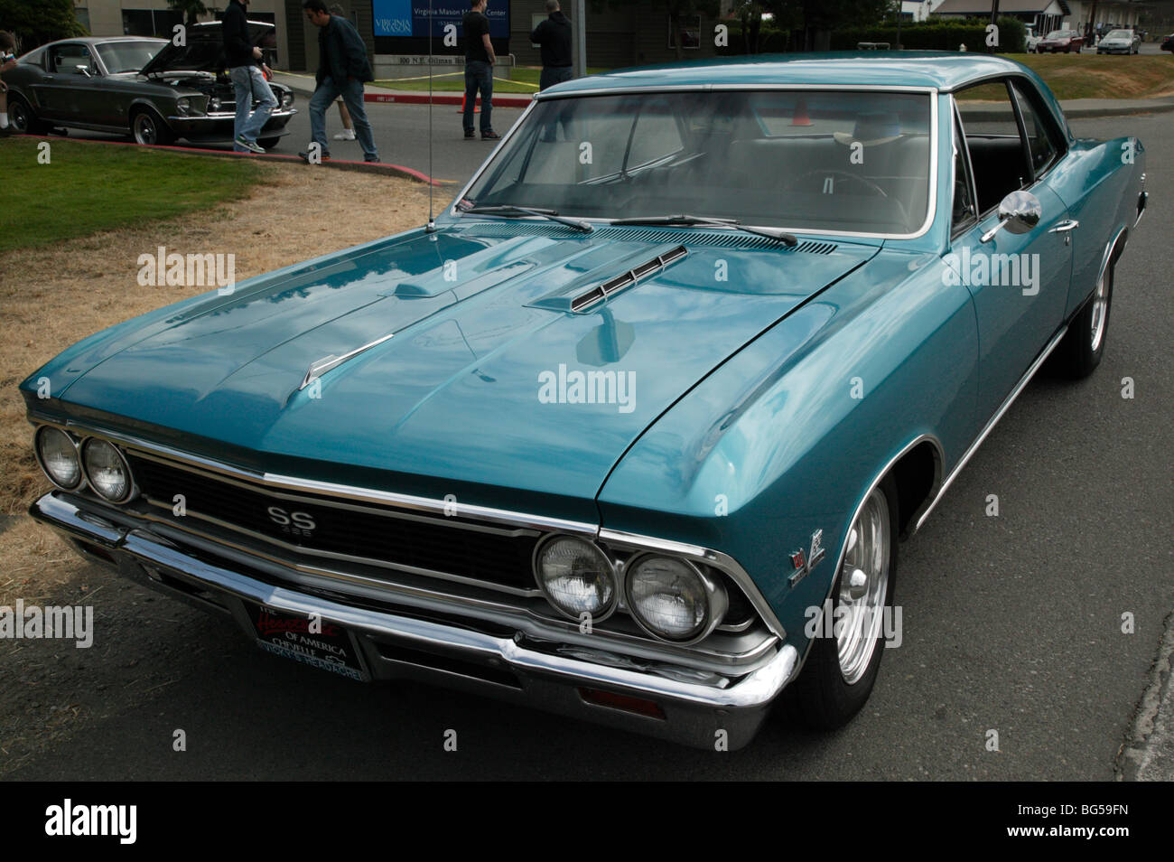 Chevrolet Chevelle SS 396, three quarter front view on show at the ...