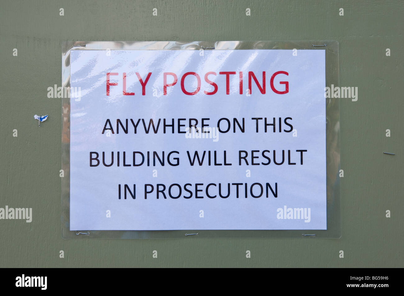 Fly posting hi-res stock photography and images - Alamy