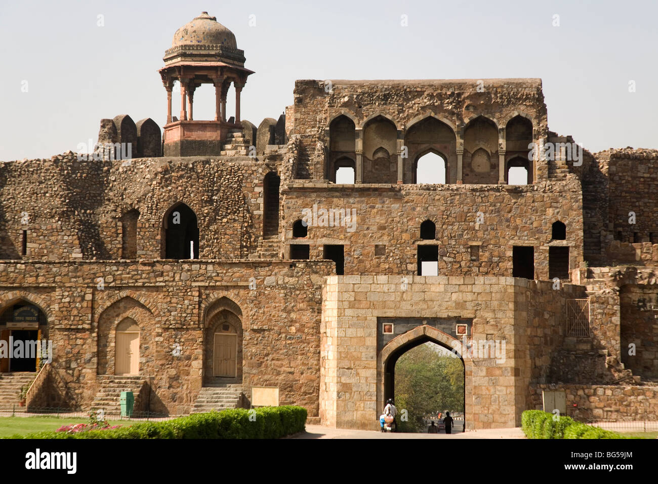 The Purana Qila in Delhi, India. It was the citadel of Dina-panah, the ...