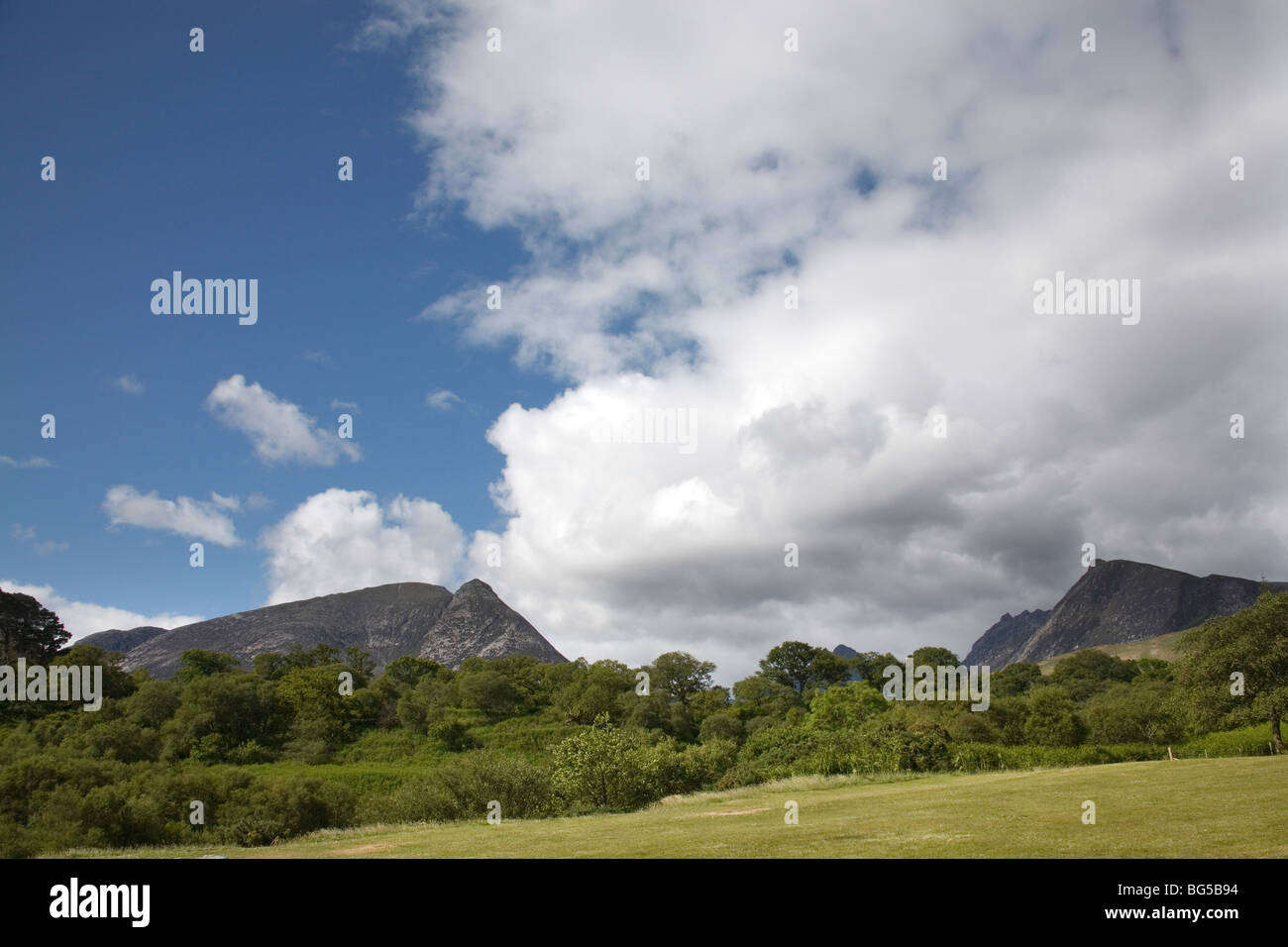 Goat Fell from North Sannox beach area, The Isle of Arran, Scotland ...