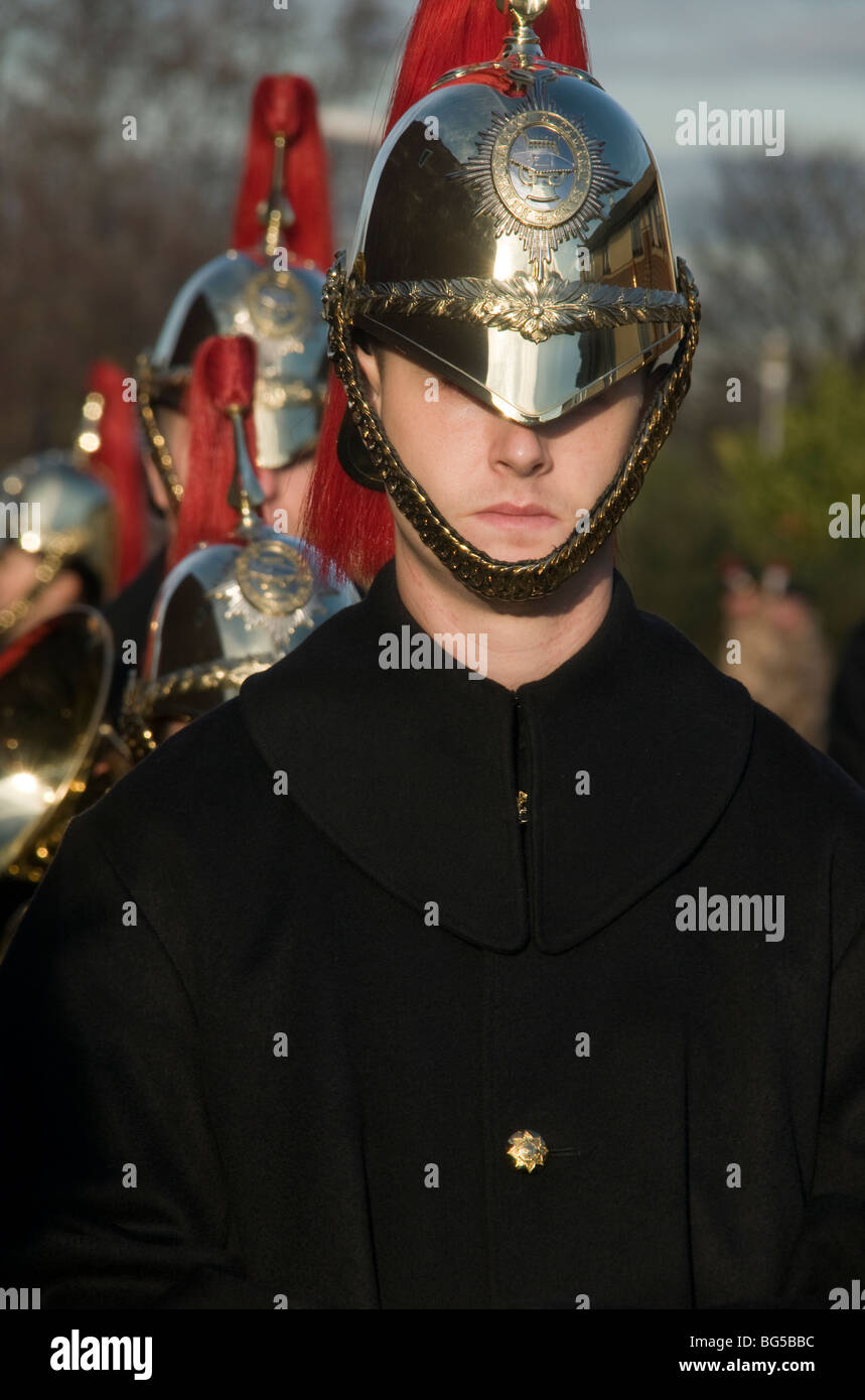 British Army military bandsman Stock Photo - Alamy