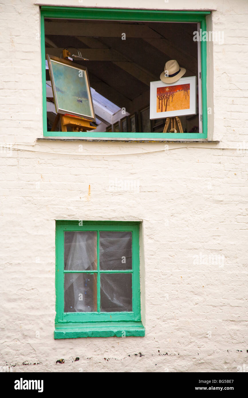 Artist's Studio Window St Ives UK Stock Photo - Alamy