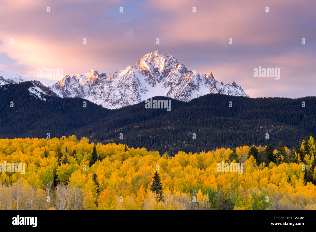 Snow Capped Mountain Stock Photo - Alamy