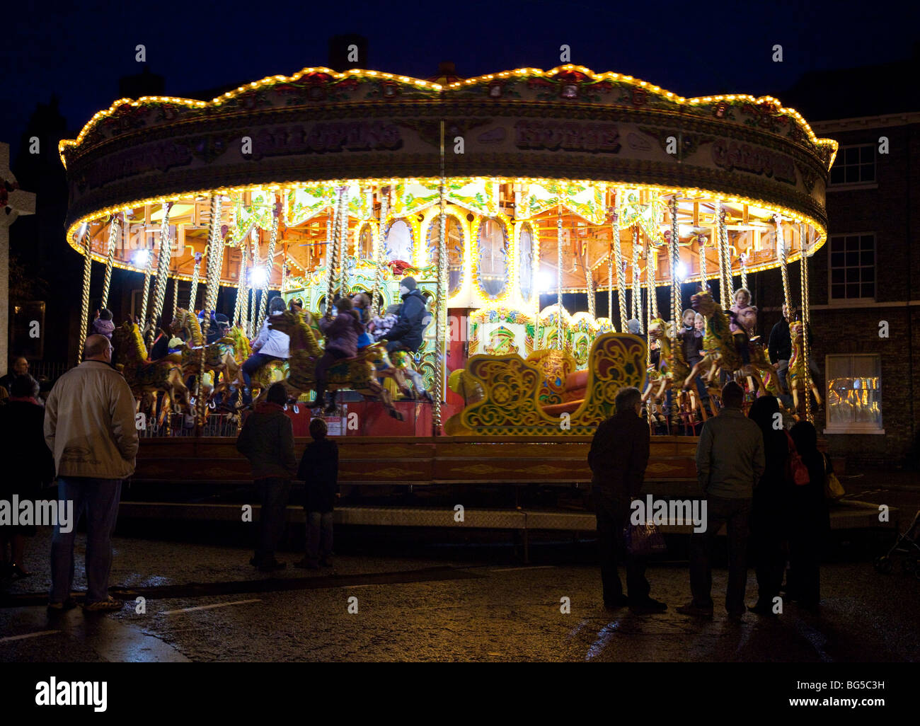 Merrygoround fairground ride hi-res stock photography and images - Alamy