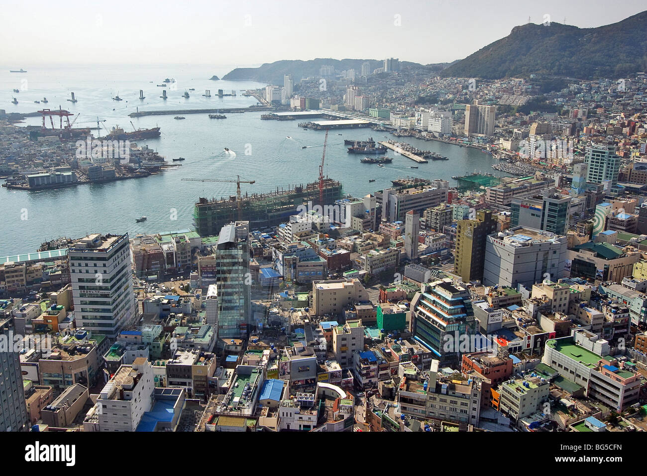 Aerial view of Busan, Korea Stock Photo - Alamy