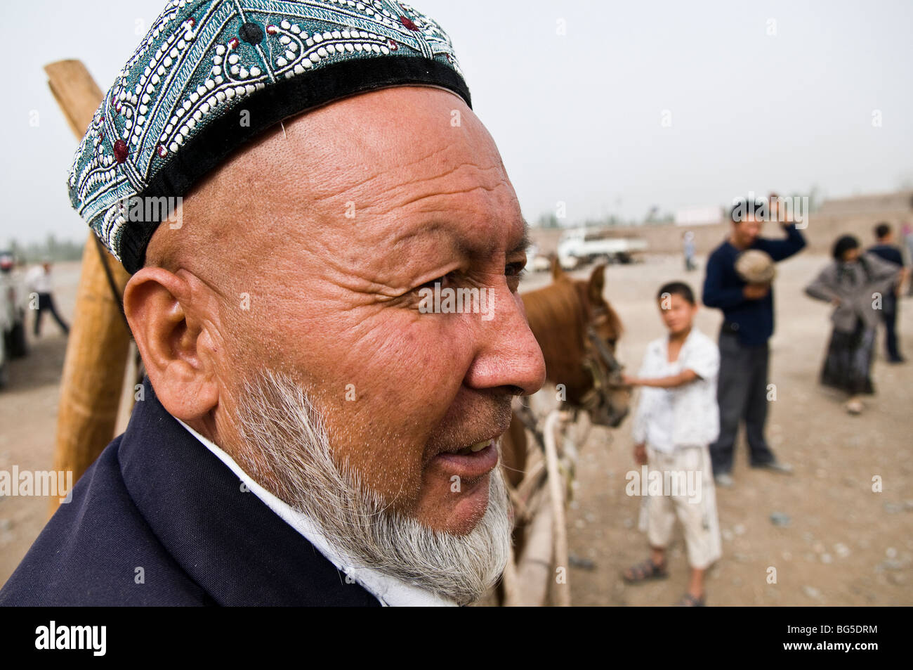 Uyghur man in Xinjiang Stock Photo - Alamy