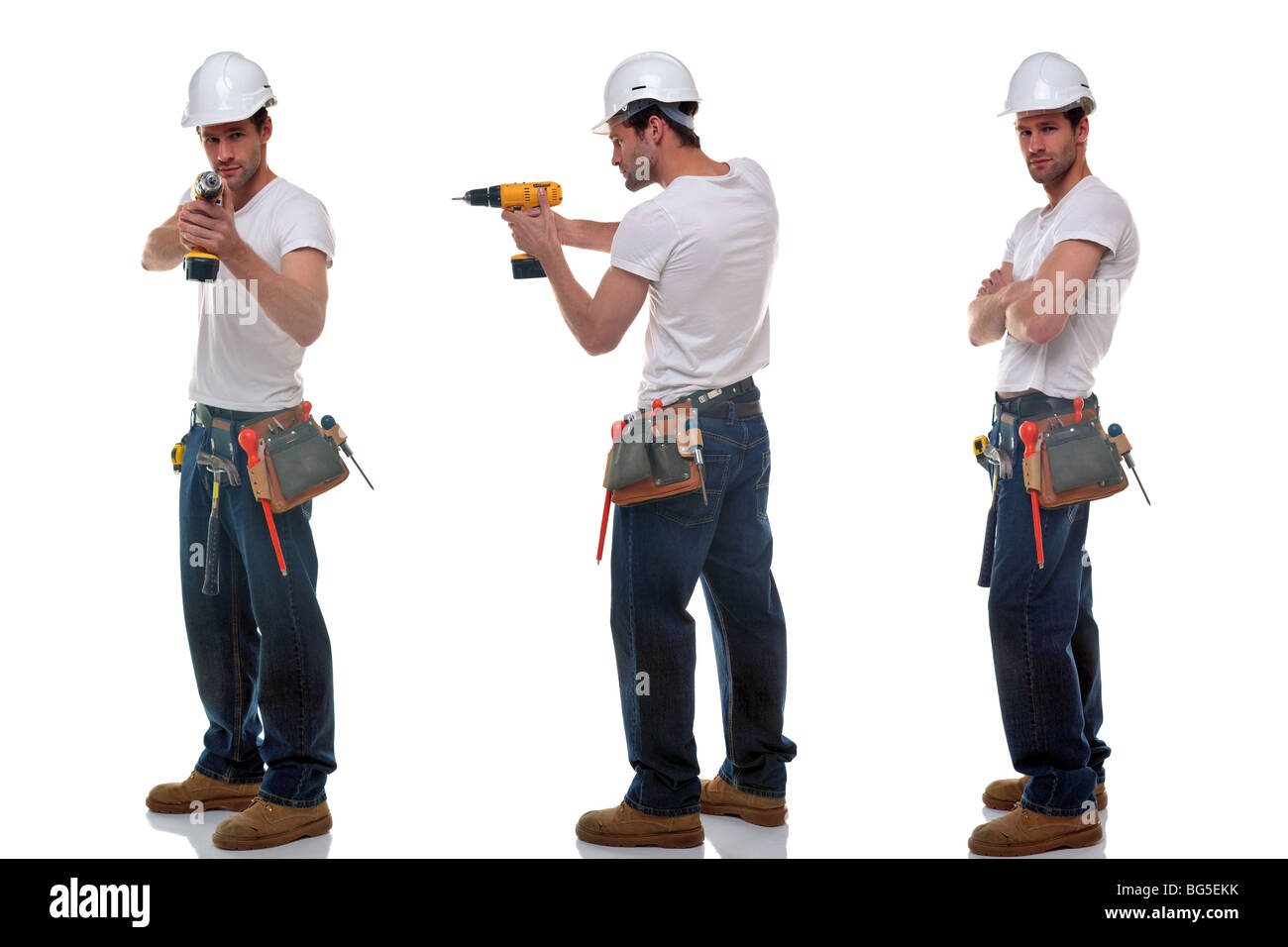 Workman hard hat hi-res stock photography and images - Alamy