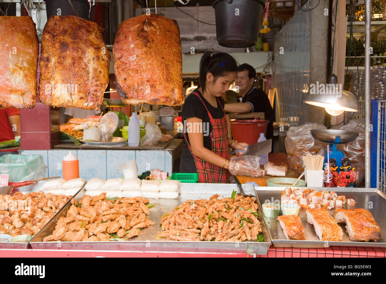 Thailand meat market hi-res stock photography and images - Alamy