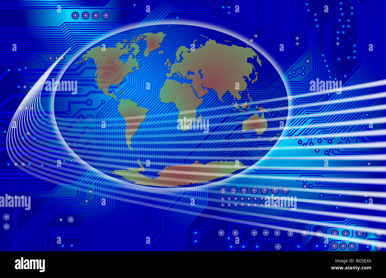 network - global communication Stock Photo - Alamy
