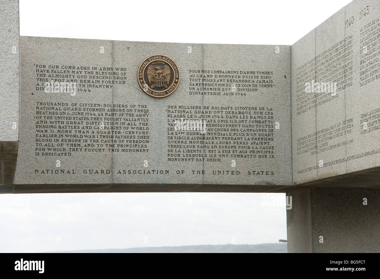 National Guard Memorial at Vierville sur Mer built on German blockhouse ...