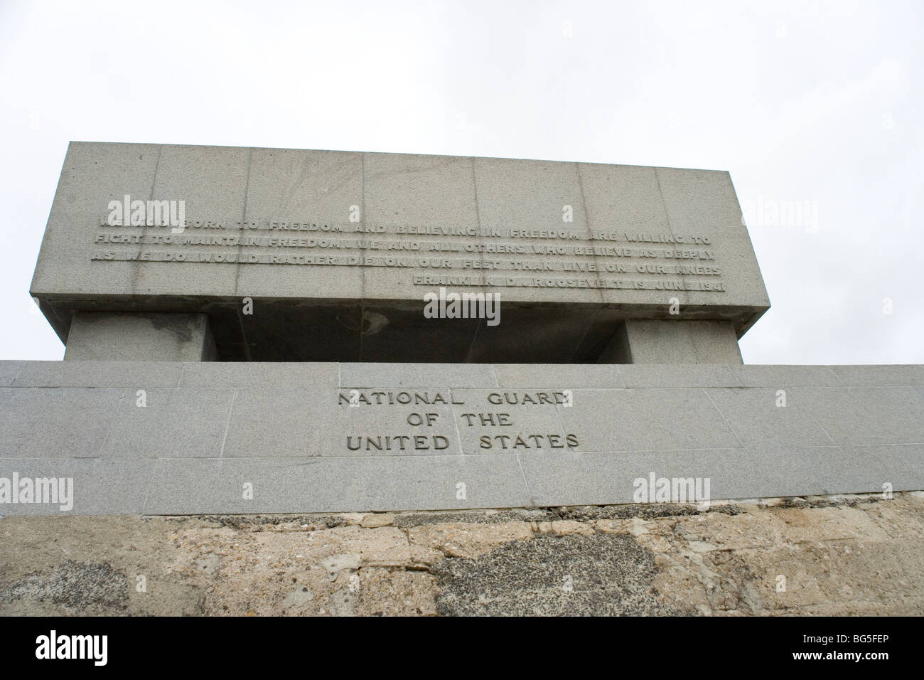 National Guard Memorial at Vierville sur Mer built on German blockhouse ...