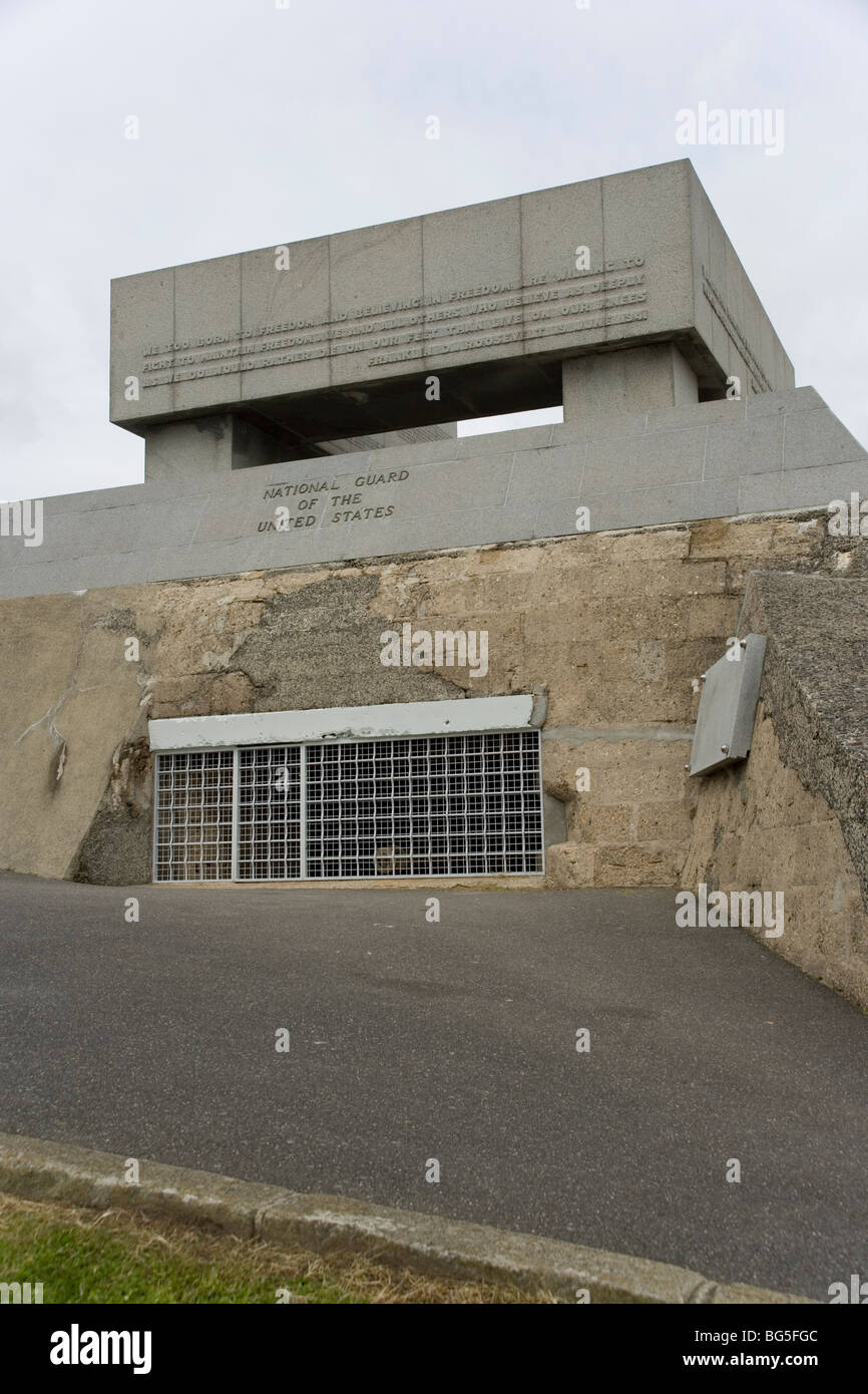 National Guard Memorial at Vierville sur Mer built on German blockhouse ...