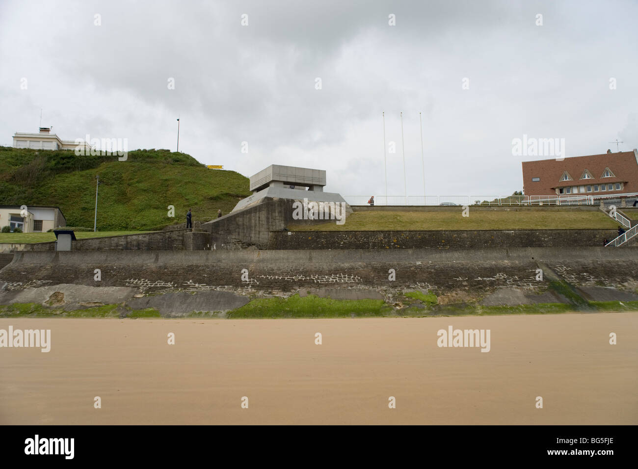 National Guard Memorial at Vierville sur Mer built on German blockhouse ...