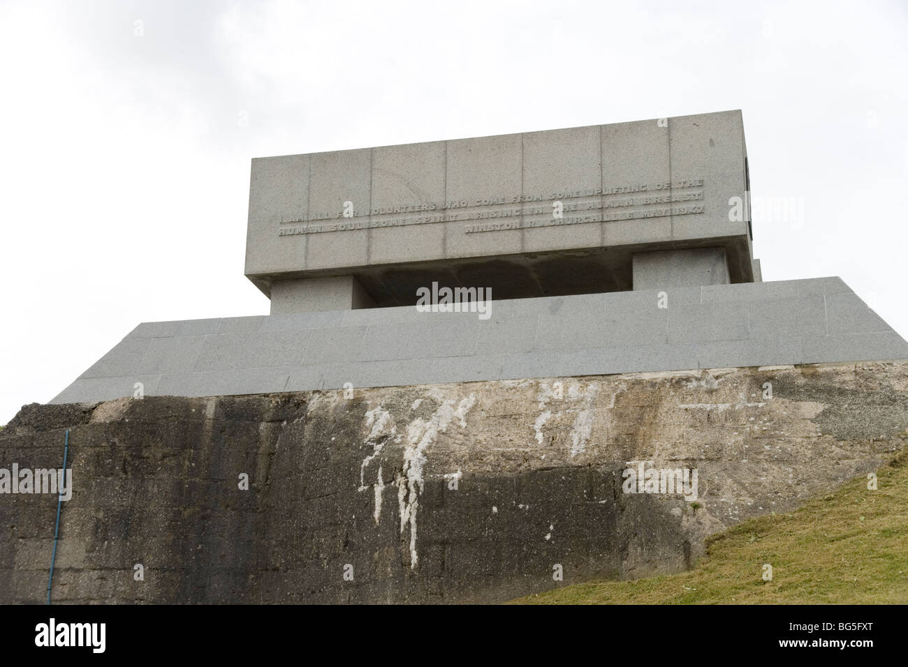 National Guard Memorial at Vierville sur Mer built on German blockhouse ...