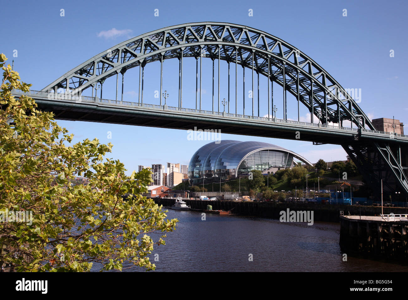 Tyne Bridge, Newcastle/Gateshead and the Sage Stock Photo - Alamy