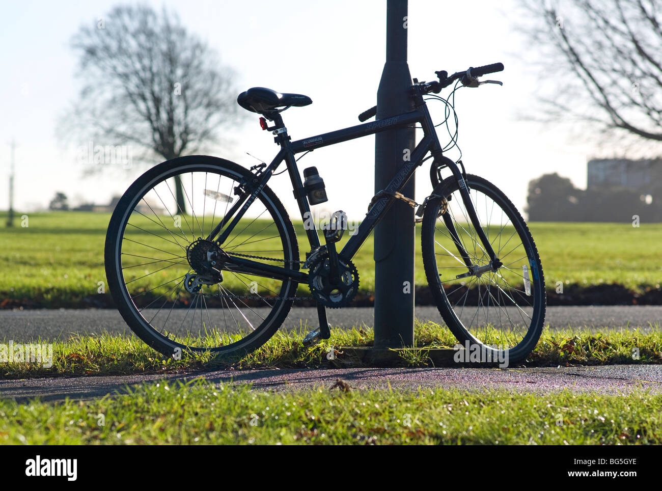 Leaning Post Bicycle High Resolution Stock Photography and Images - Alamy