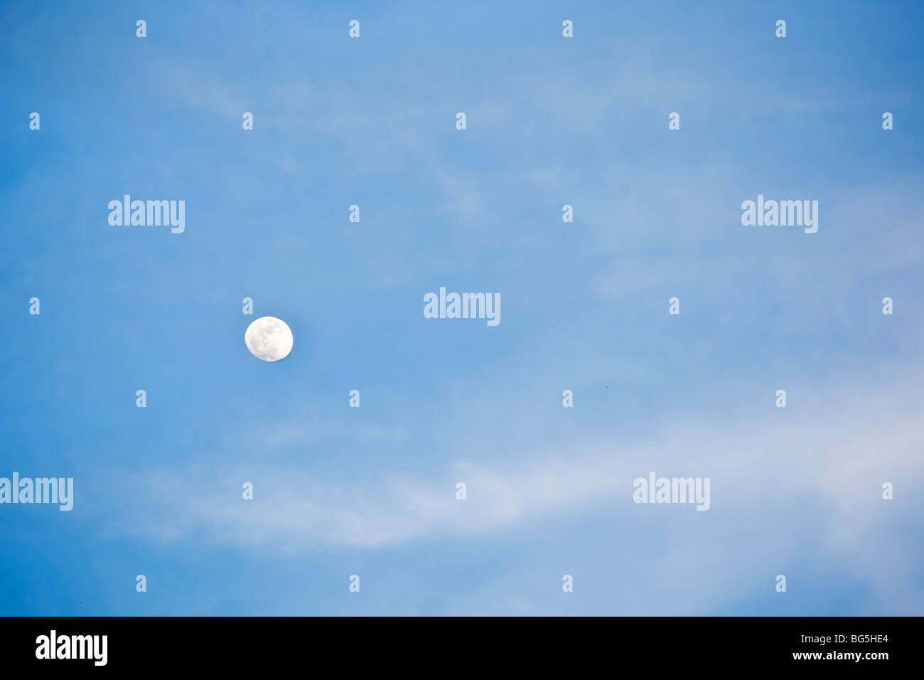 Moon in afternoon hi-res stock photography and images - Alamy