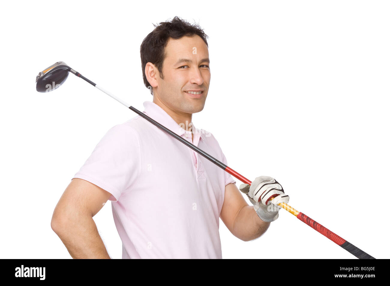 Full isolated studio picture from a golf player Stock Photo - Alamy
