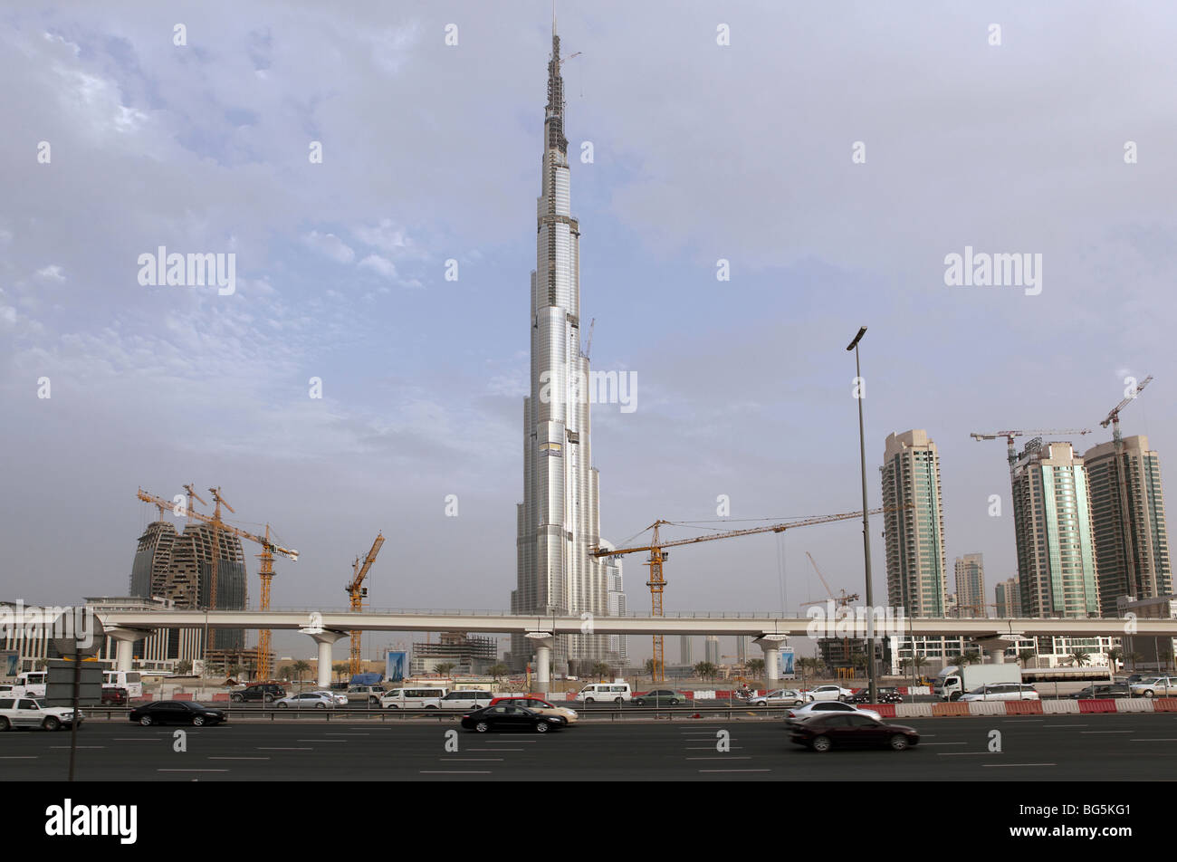 Burj khalifa construction site hi-res stock photography and images - Alamy