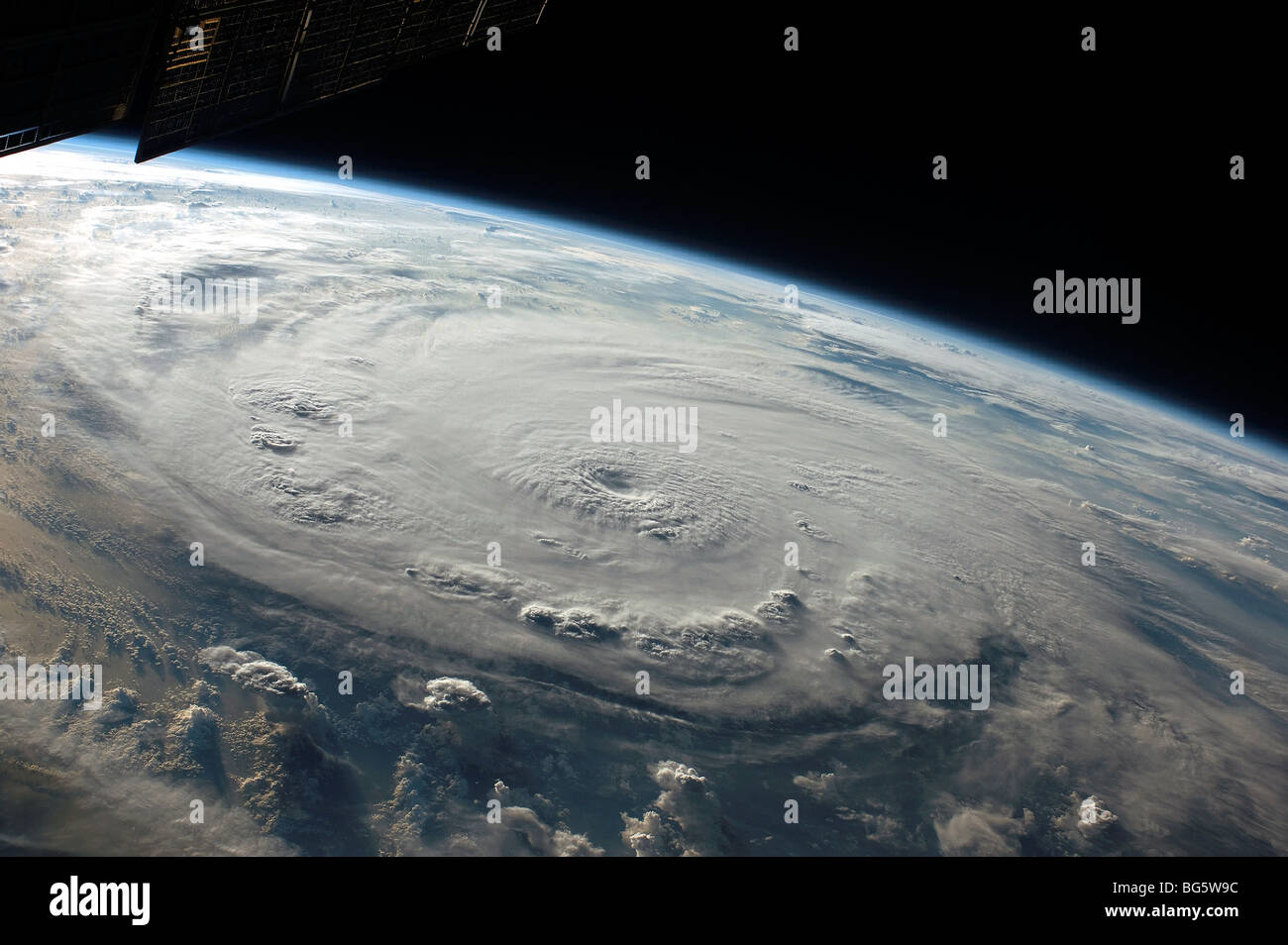 Hurricane as seen from space Stock Photo - Alamy