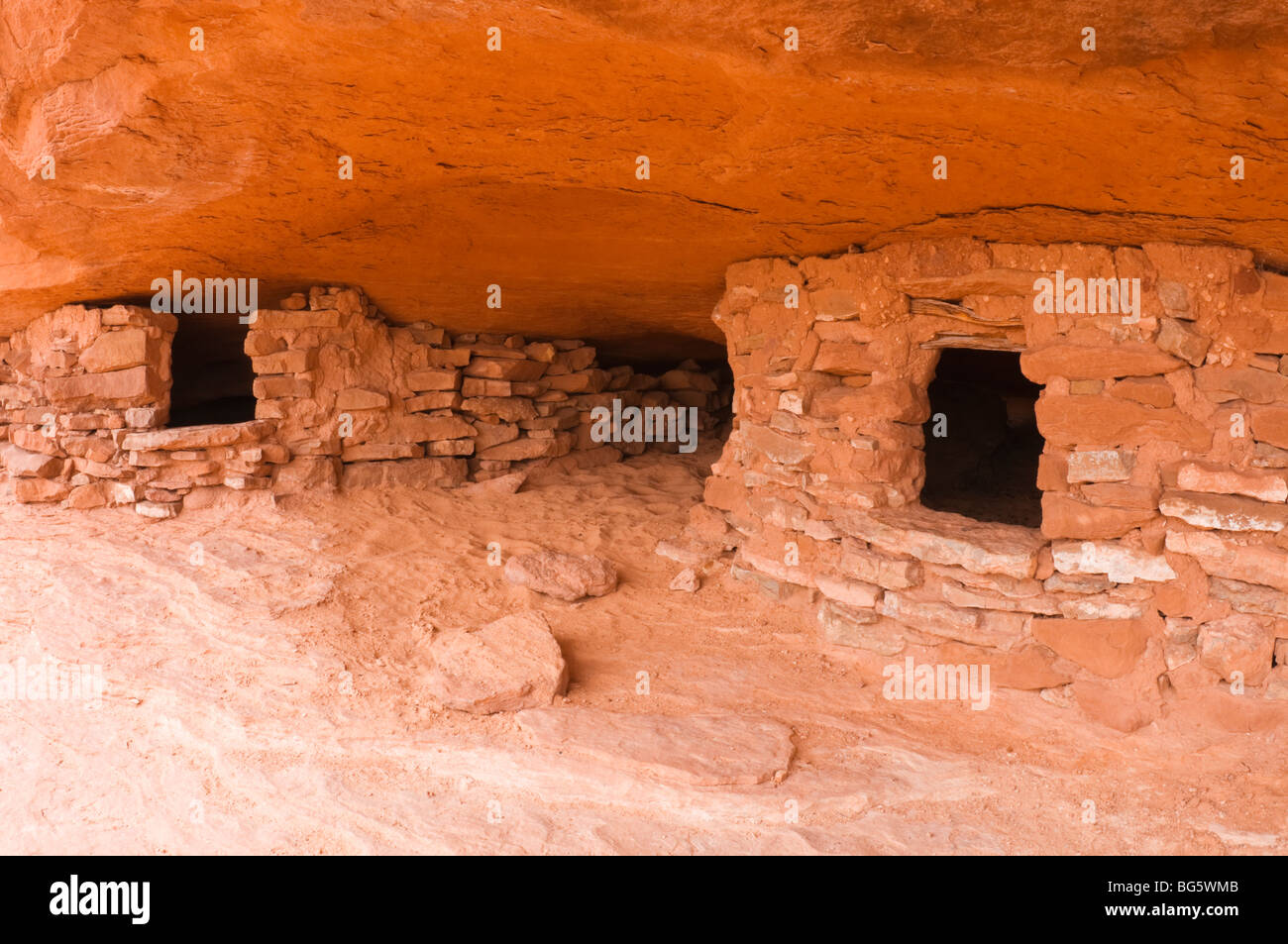 Anasazi granaries on Aztec Butte, Island in the Sky, Canyonlands ...