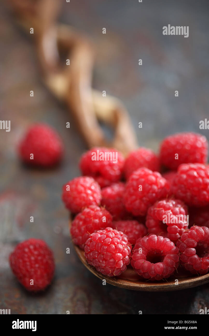 Raspberries raspberry fresh summer fruits fruit healthy food abstract ...