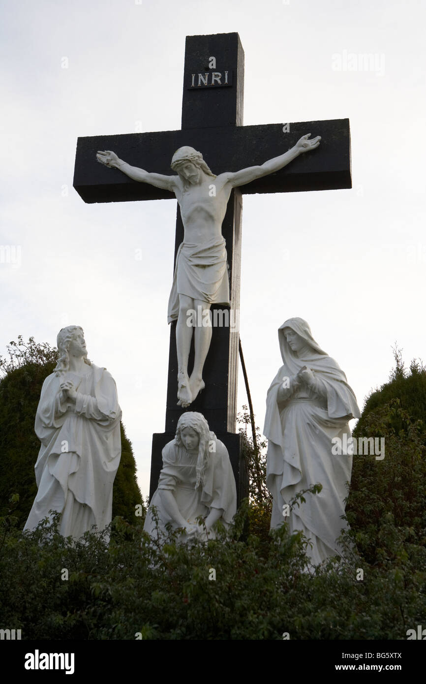 christ on the cross crucifix statue knock marian shrine county mayo ...