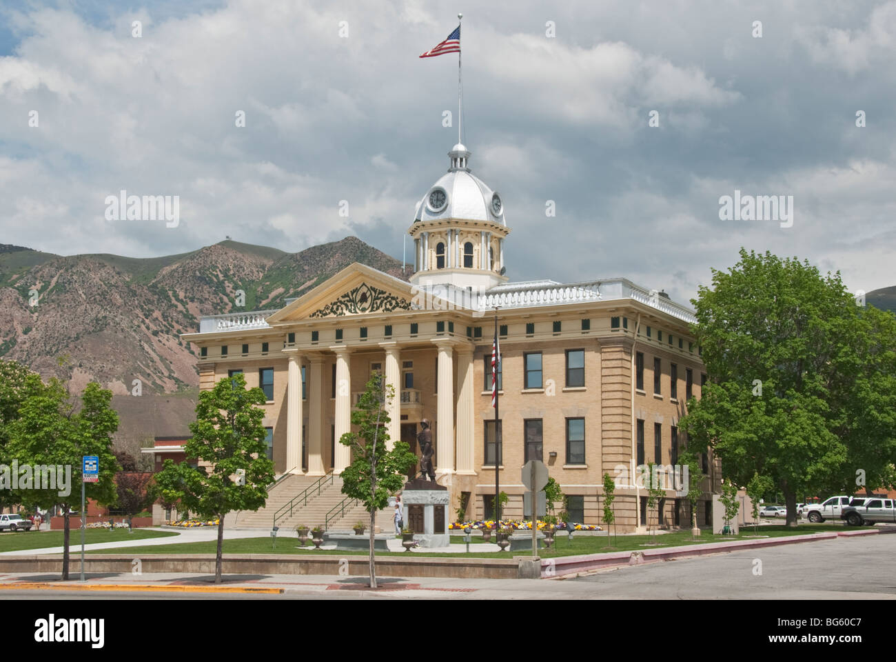 Utah Brigham City Courthouse city founded 1851 as Box Elder renamed for ...