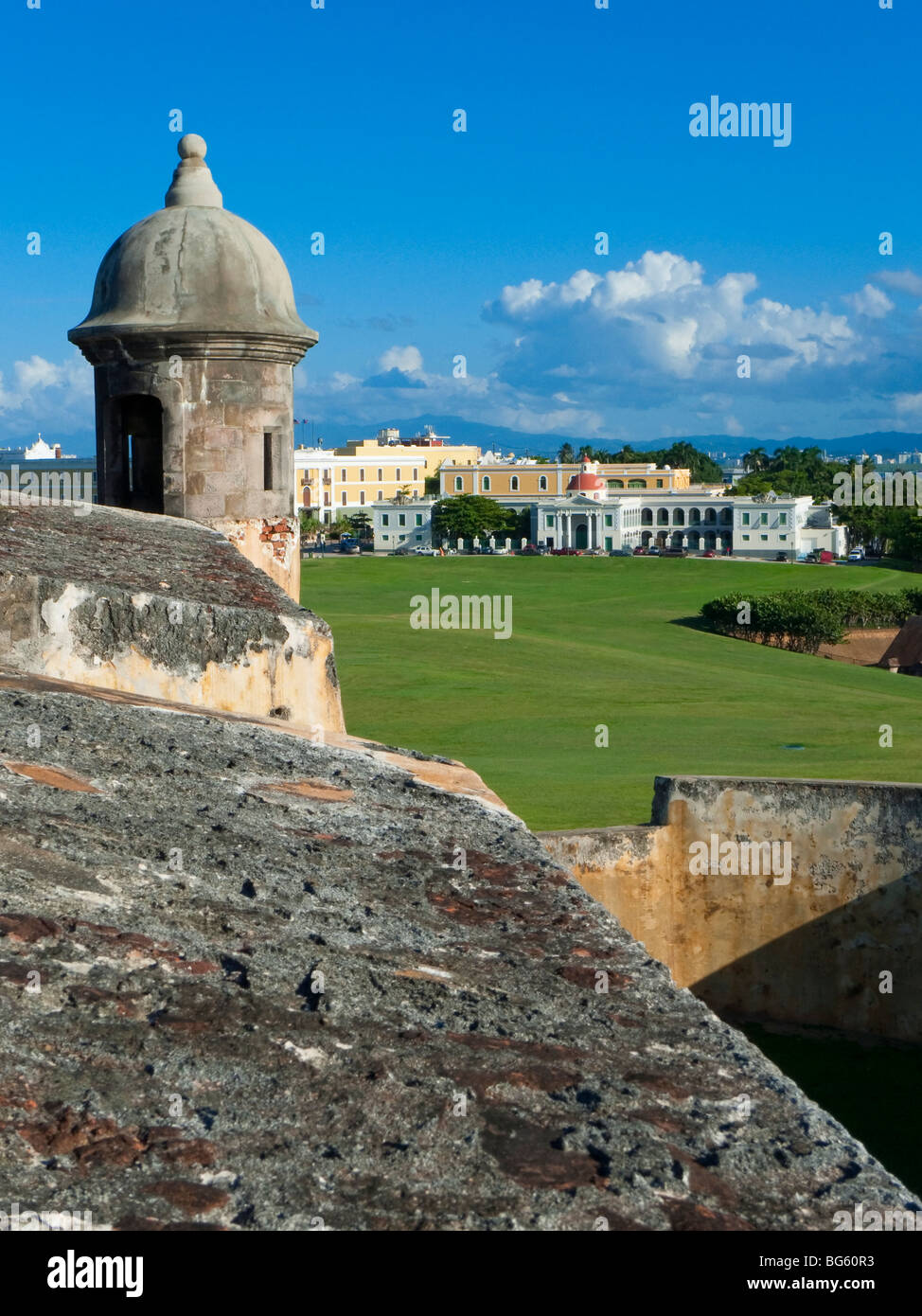Sentry Box, El Morro Fort with the Ballaja Barracks in the Background ...