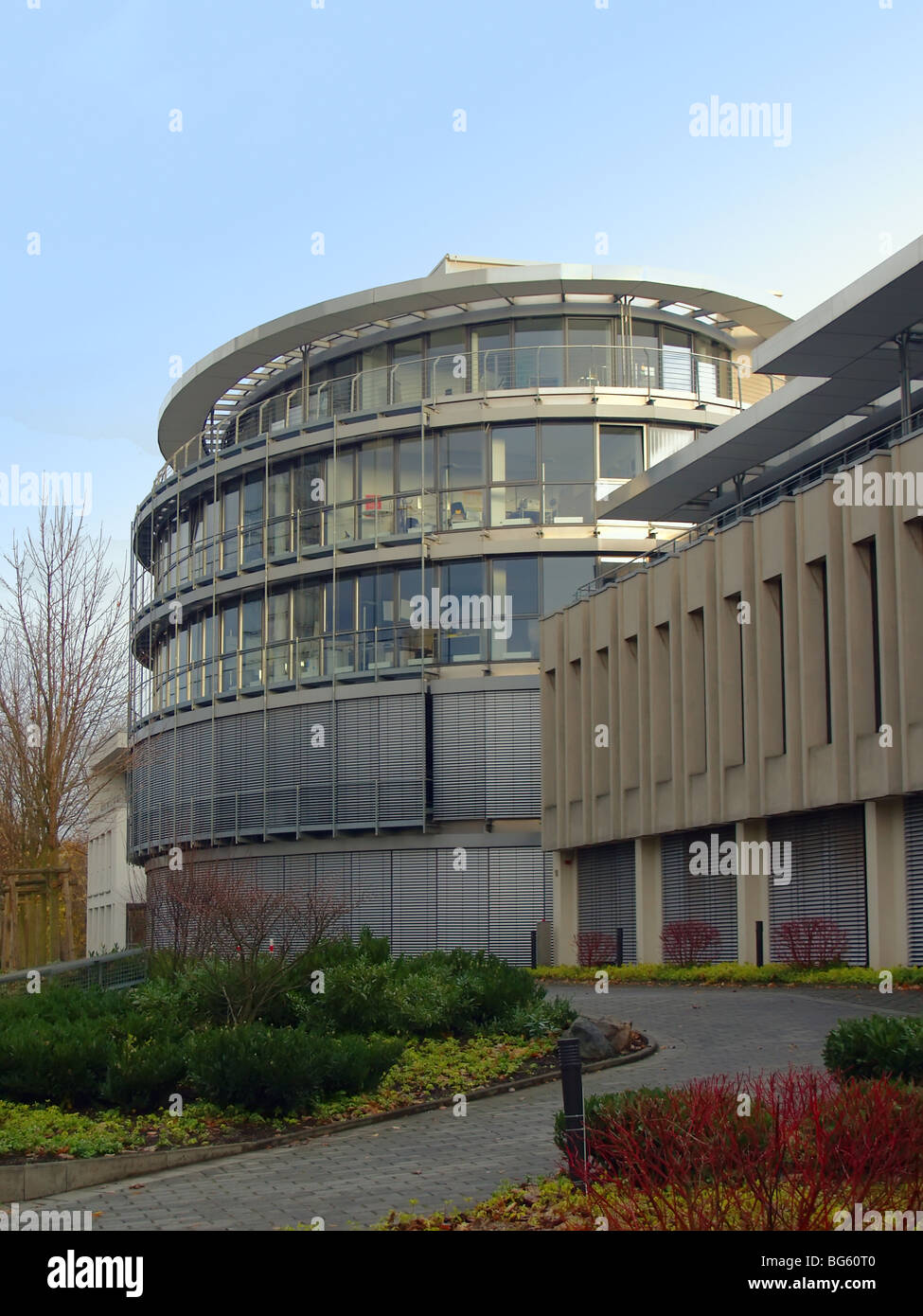 Modern round building in Bonn western Germany Stock Photo - Alamy