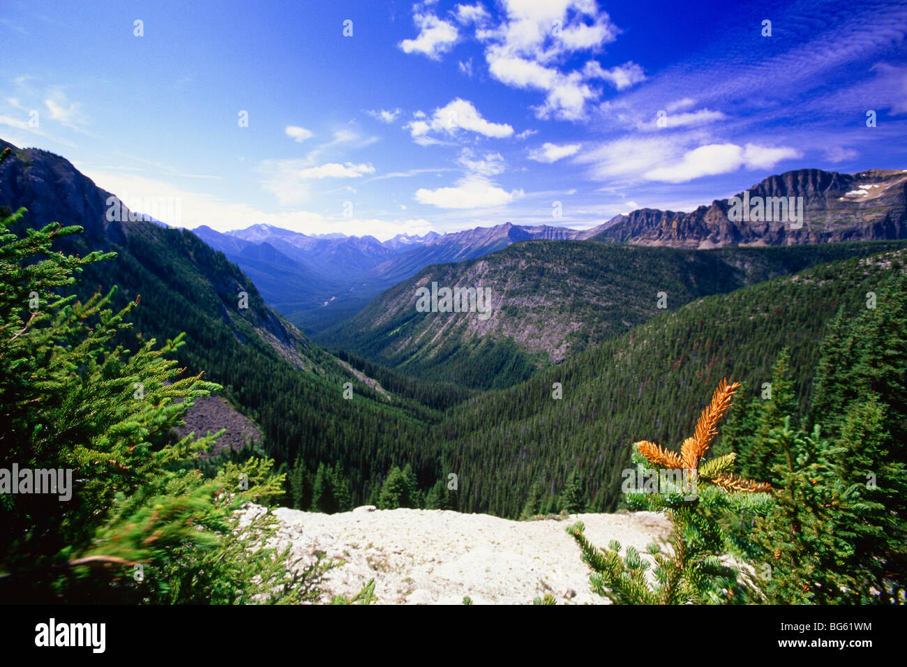 View from Simpson Viewpoint, Sunshine Meadows. Banff National Park ...