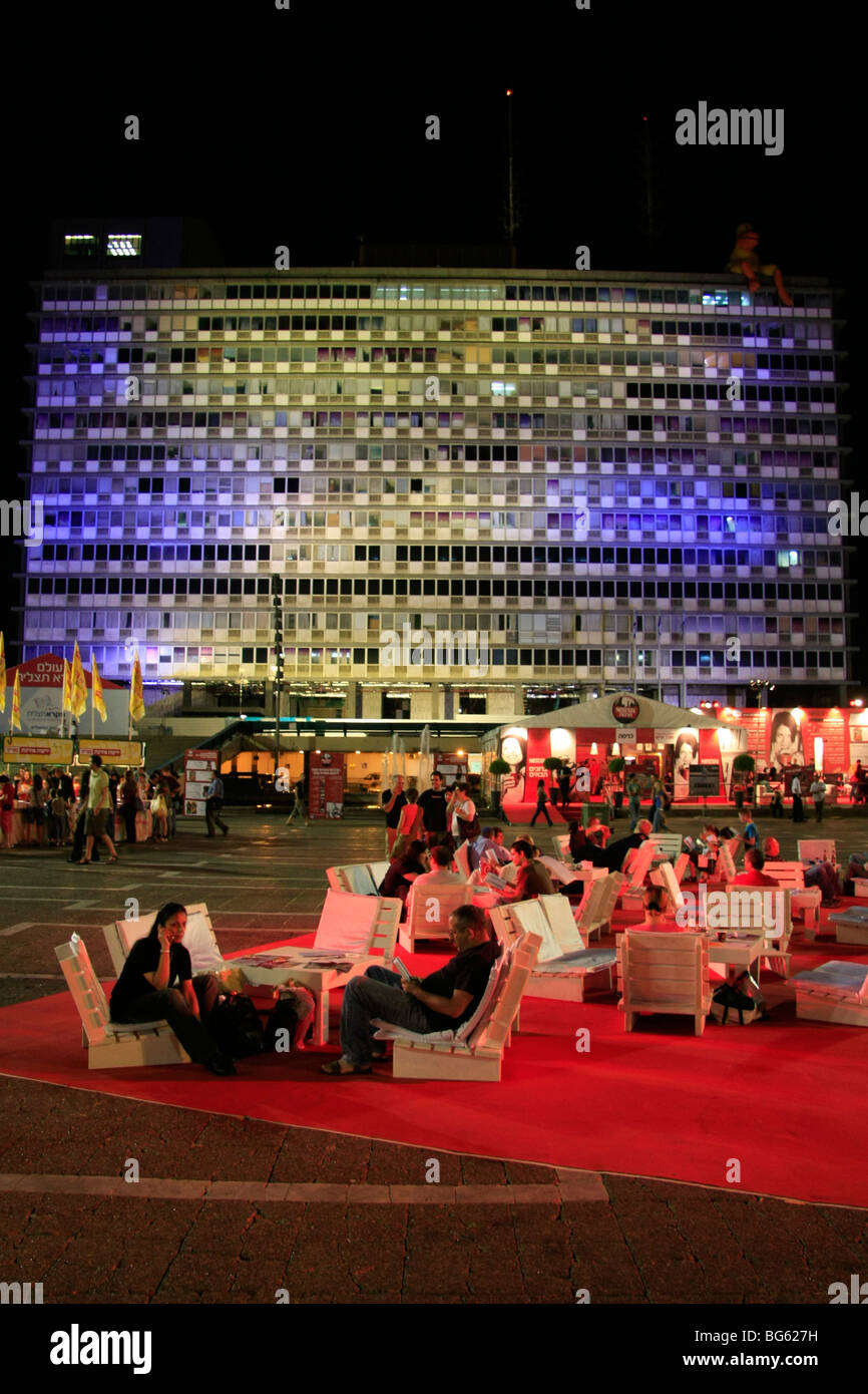 Israel, Tel Aviv-Yafo, the Book fair at Rabin square Stock Photo - Alamy