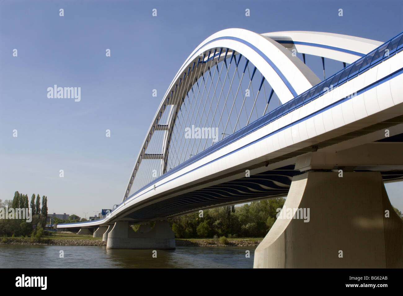 modern apollo bridge Stock Photo - Alamy