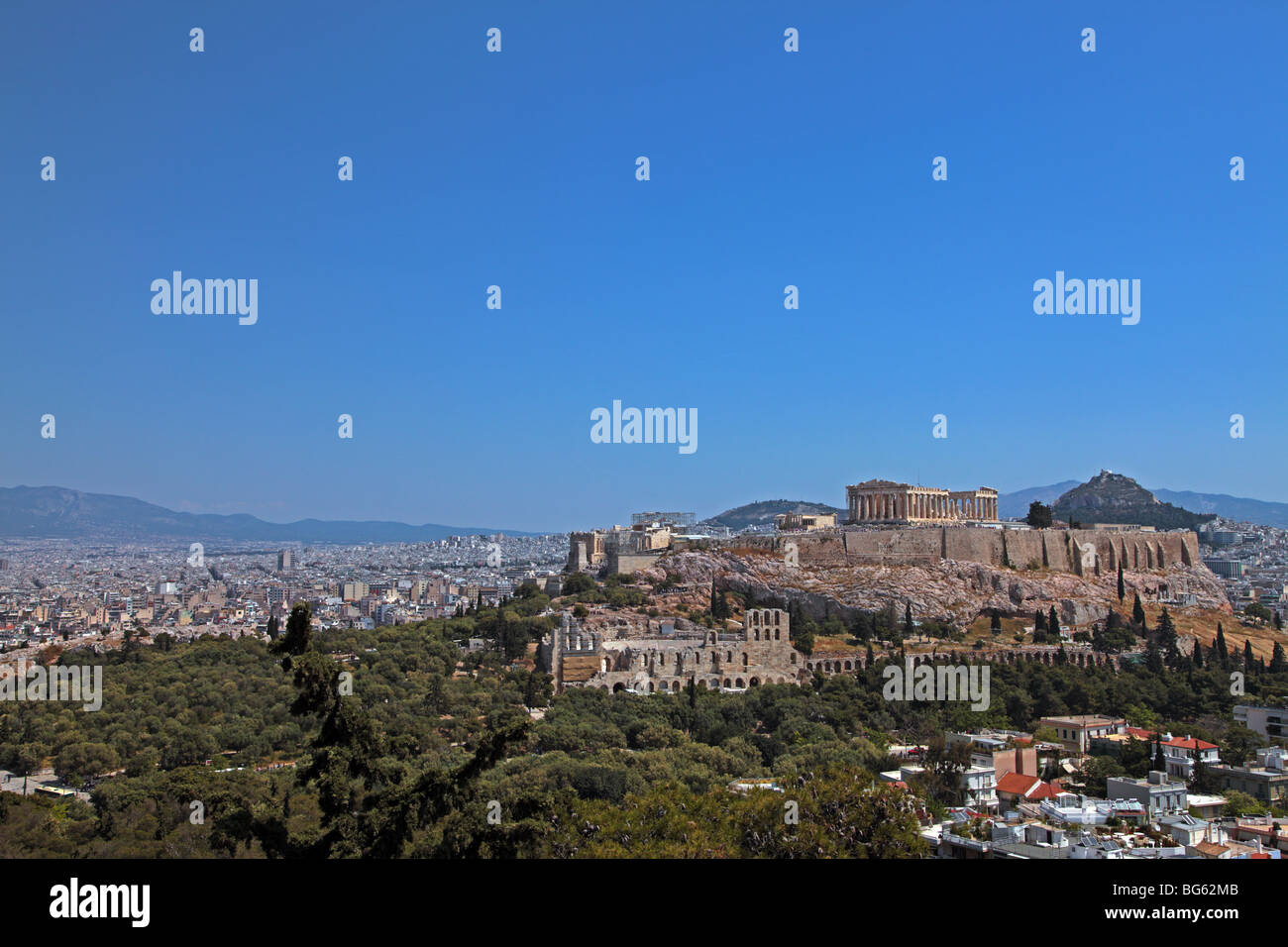 Parthenon and city skyline, Athens, Greece Stock Photo - Alamy