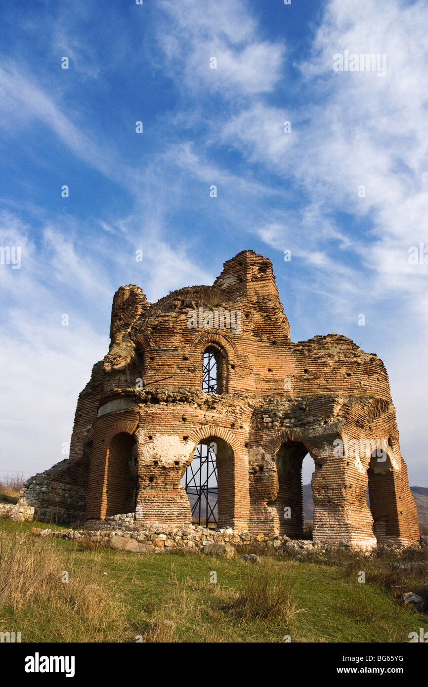 The Red Church, 5-th century remains, near town of Perushtitsa ...