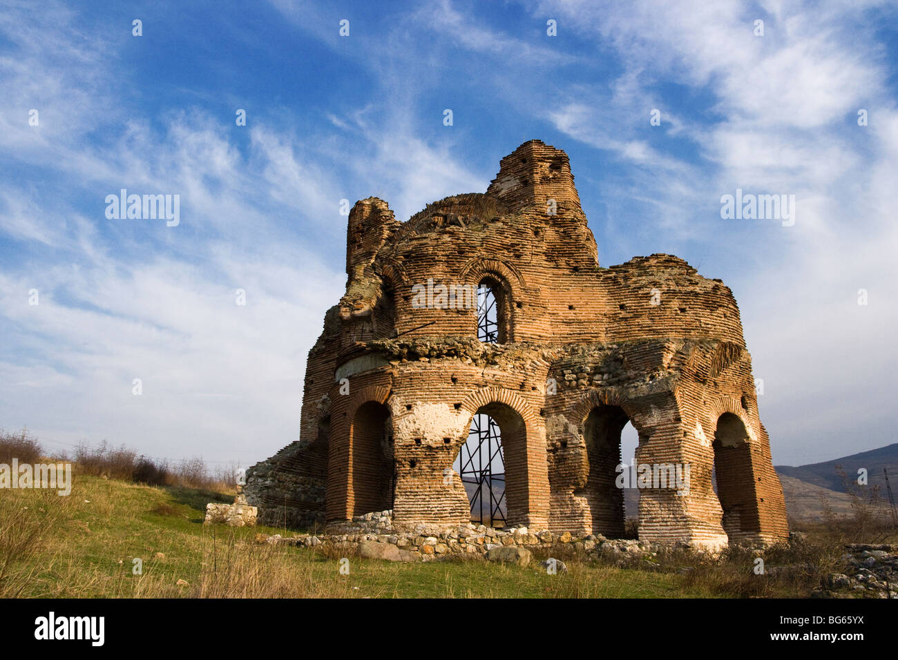 The Red Church, 5-th century remains, near town of Perushtitsa ...
