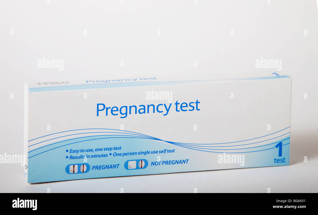 "pregnancy test" "pregnancy tester" pregnancy test kit Stock Photo - Alamy
