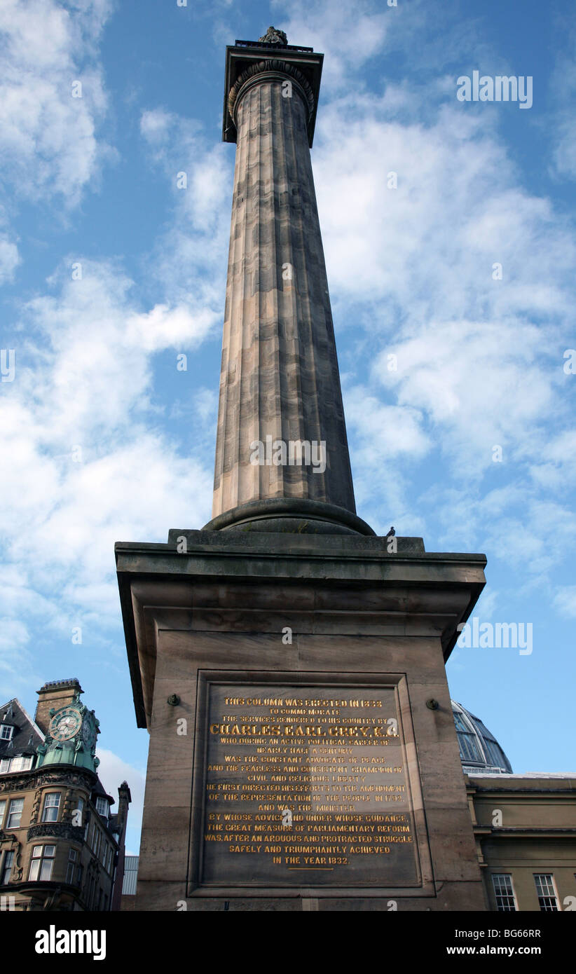 Grey's Monument, Newcastle Stock Photo - Alamy