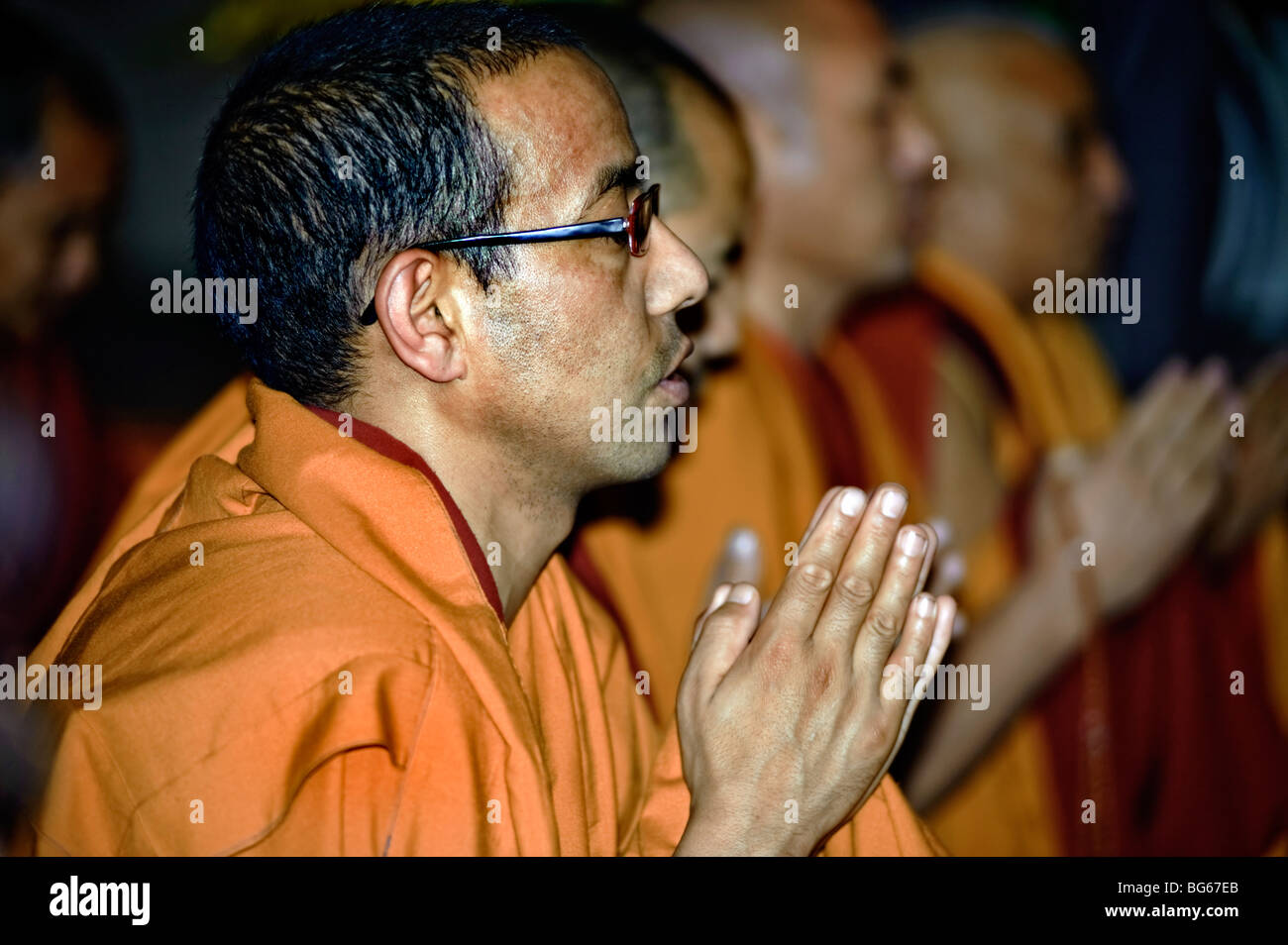 Monk hands in prayer High Resolution Stock Photography and Images - Alamy